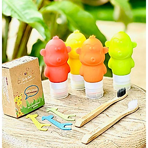 Kids Dental Floss Picks Without Fluoride, Natural Strawberry Flavor. Fun & Colorful Animal Shape Will Make Any Little one Floss. Part Biodegradable & Eco-Friendly. Prevent Tooth Decay & Gum Disease.