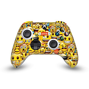 Head Case Designs Officially Licensed Emoji Smileys Art Patterns Matte Vinyl Sticker Gaming Skin Case Cover Compatible with Xbox Series X / S Controller