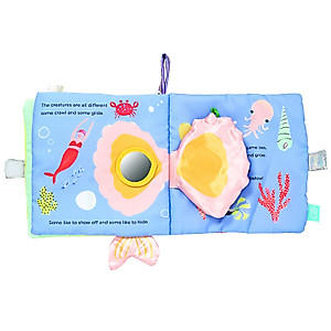 Manhattan Toy Under The Sea Soft Baby Activity Book with Squeaker Fish