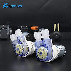 Micro peristaltic pump 12V DC Kamoer KEF low flow liquid dosing pump DIY for lab analytic 3mm ID×5mm OD 85ml/min