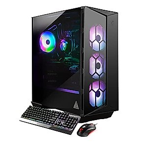 MSI Aegis RS Gaming Desktop PC, Intel Core i7-12700KF, GeForce RTX 3060 Ti, 16GB Memory (Dual-CHL), 1TB NVMe SSD, WiFi 6E, Liquid Cooling, USB Type-C, Win11 Home, Keyboard and Mouse (12TG-285US)