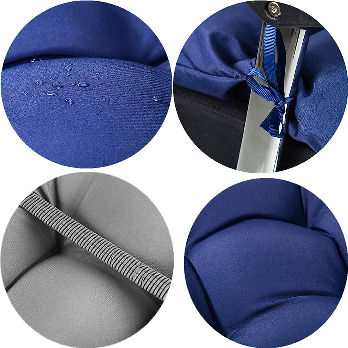 GPPSUNGD Waterproof Adirondack & Rocking Chair Cushion Indoor and Outdoor High Back Patio Cushions with Ties 43.3 X 19.7 Inch(Without Chair) (Hawaii Style, 1)