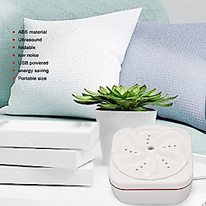 AUHX Ultrasonic Washing Machine, 5V 18W Ultrasonic Foldable Portable Washing Machine for Travel Dormitory, AUHXgp934c07e5