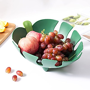 NUOBESTY Palm Leaves Plastic Snack Tray Summer Serving Platter Tropical Party Candy Fruit Plate Tea Coffee Food Dish for Jingle Beach Luau Hawaii Party Supplies Favors