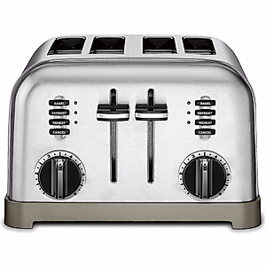 Cuisinart CPT-180 Metal Classic 4-Slice Toaster, Brushed Stainless (Renewed)