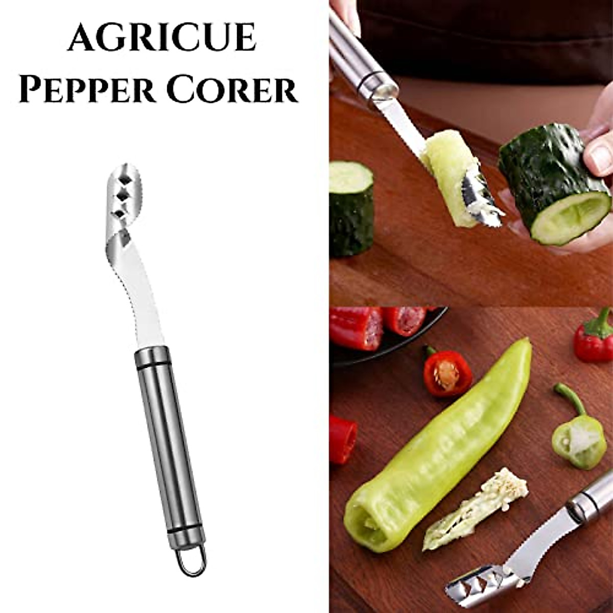 AGRICUE 2 Pcs Shrimp Deveiner Tool Multipurpose Shrimp Line Knife Prawn Peelers Kitchen Tool