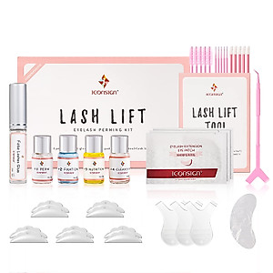 ICONSIGN Lash Lift Kit(2nd Generation), Professional Semi-Permanent Curling Eyelash Perm Kit Suitable for Salon & Home Use