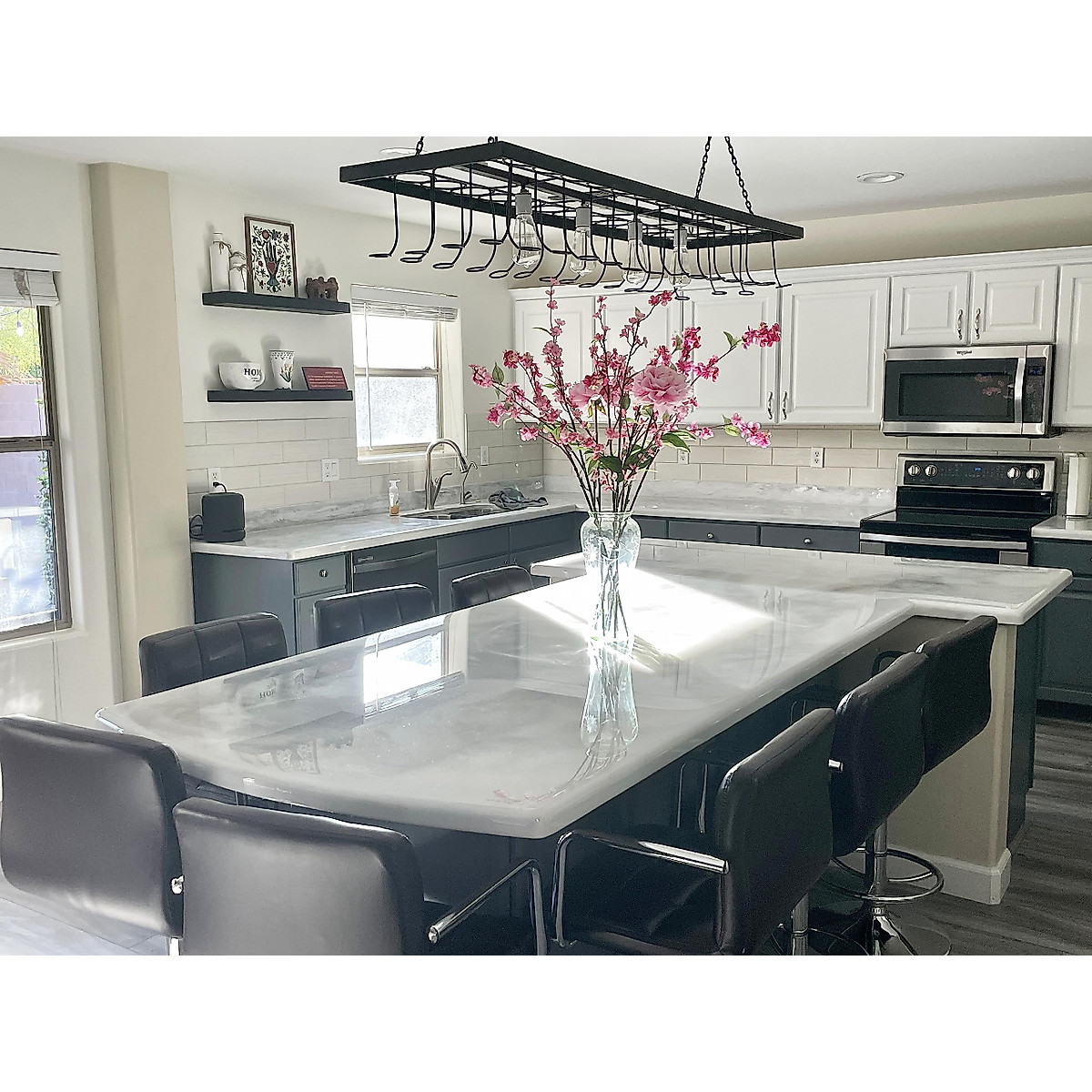 Joel's Antiques | Floating Shelves for Wall | Made of Natural Wood and Easy Install | Heavy Duty Rustic Book Shelves | Perfect for Bathroom, Kitchen, Living Room | 2 inches Thick | 6 inches deep