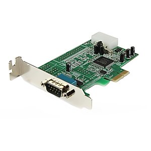 StarTech.com 1-port PCI Express RS232 Serial Adapter Card - PCIe RS232 Serial Host Controller Card - PCIe to Serial DB9 - 16550 UART - Low Profile Expansion Card - Windows & Linux , TAA (PEX1S553LP)
