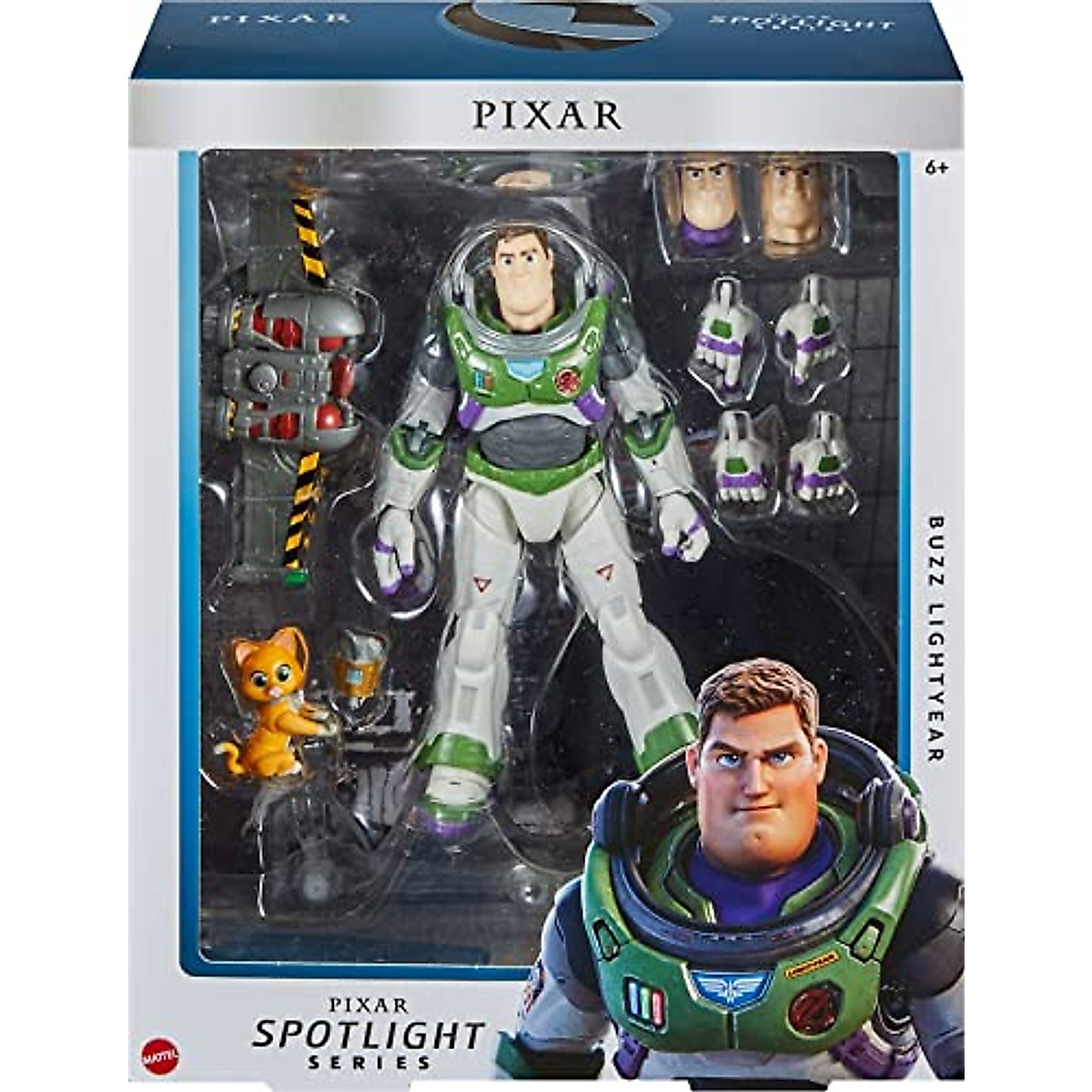 Disney Pixar Lightyear Pixar Spotlight Series Buzz Lightyear Collectible 7 Inch Scale Figure, 32 Articulations, 3 Expressions, Sox, Jetpack 6 Years & Up