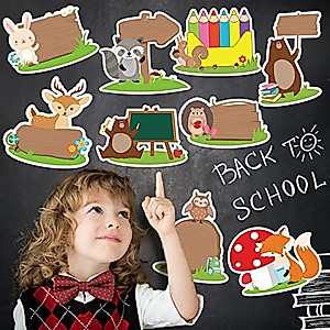 45 Pieces Woodland Animal Friends Cutout, Woodland Creatures Forest Classroom Decoration for Bulletin Board Classroom School Jungle Animals Baby Shower Theme Party Supplies