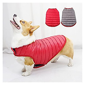 YUEMOL pet Clothes Double Sided Down Padded Coat pet Coat, Small, Medium and Large Size Dog, cat and Dog Warm pet Clothes (Color : B, Size : 3X-Large)
