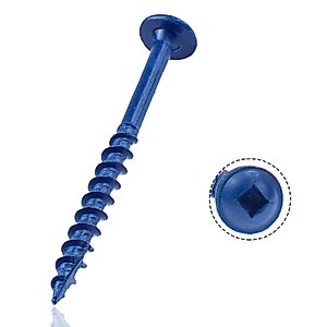 LUPANTER #8×2-1/2 Inch Pocket Hole Screws,300 Pcs,Wood Screws for Wood Working with Blue Coated,Square Drive Head…