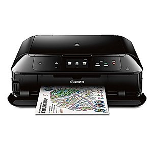 Canon Office Products MG7720 BK MG7720 Wireless All-in-One Printer with Scanner and Copier: Mobile and Tablet Printing, with Airprint(TM) and Google Cloud Print Compatible, Black, Works with Alexa