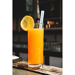 200 Clear Boba Plastic Drinking Straws, Disposable Jumbo Smoothie Straw for Bubble Tea,Extra Large and Wide,0.43" Wide x 8" Long,BPA Free Perfect Match for Milkshake or Slushies,Food Grade