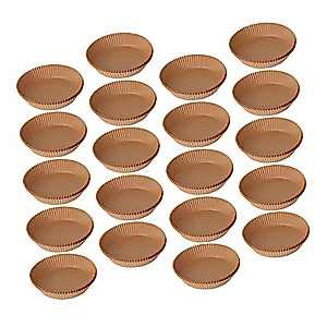 UPKOCH 100pcs Air Fryer Paper Baking Paper Liners Air Fryer Parchment Paper Liners Steamer Paper Nonstick Baking Sheets Baking Trays for Oven Disposable Paper Cups Air Fryer Paper Liner