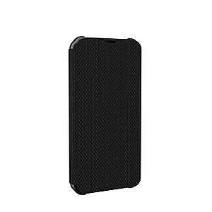 URBAN ARMOR GEAR UAG Designed for iPhone 13 Pro Case Kevlar Black Flip Folio Cover with Card Slots and Viewing Stand Feather-Light Rugged Metropolis Protective Cover, [6.1 inch Screen]