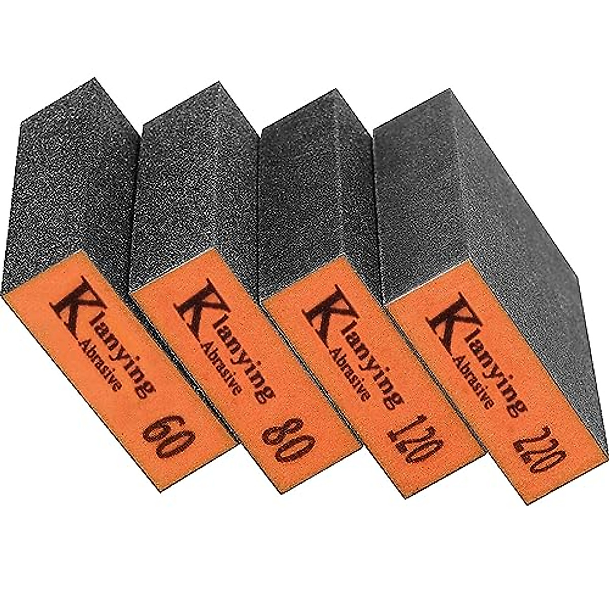 Sanding Sponge, 60-220 Grit Assortment Sanding Block, Wet and Dry Dual-use Sander Sponges for Drywall Metal, Sandpaper Sponge for Wood, Washable and Reusable