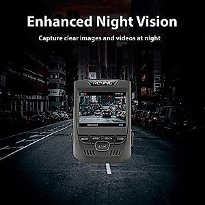 Rexing V1 Basic Dash Cam 1080P FHD DVR Car Driving Recorder, 2.4" LCD Screen 170°Wide Angle, G-Sensor, WDR, Parking Monitor, Loop Recording