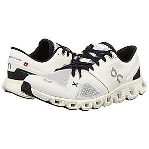 On Women's Cloud X 3 Sneakers, White/Black, 10 Medium US
