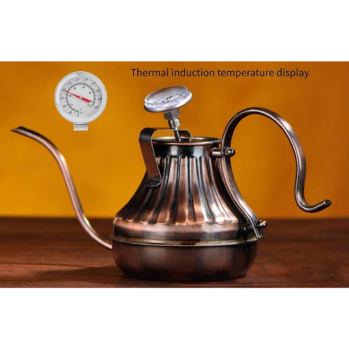 1Pc Kettle Clip on Dial Thermometer Home Brew Wine Beer Thermometers Stainless Steel Hot Liquid Milk Kitchen Cooking Probe Yogurt Temperature