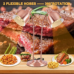 YMJOINMX Food Warmer Lamp Heat Lamp with Bulbs for Food Heating Lamp Commercial Food Buffet Warmer Lamp Restaurant Food Service