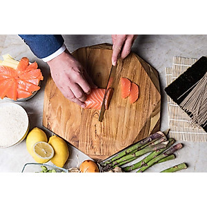 Edge of Belgravia ARONDIGHT Stainless Steel Chef Knife Set With Erogonomic Grip | Paring Knife, 6” Chef’s Knife, Bread Knife, and 7.5” Chef’s Knife. (Metallic,Pack Of 4)