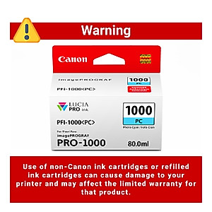 CanonInk Lucia PRO PFI-1000 Photo Cyan Individual Ink Tank
