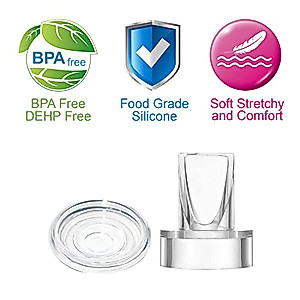 Begical Duckbill Valves & Silicone Diaphragm Compatible with Momcozy/TSRETE/PADRAM/LoveOfLive/OMFMF Wearable Breastpump, Wearable Breast Pump Accessories, Use with Wearable S9|S10|S12 Parts Replace
