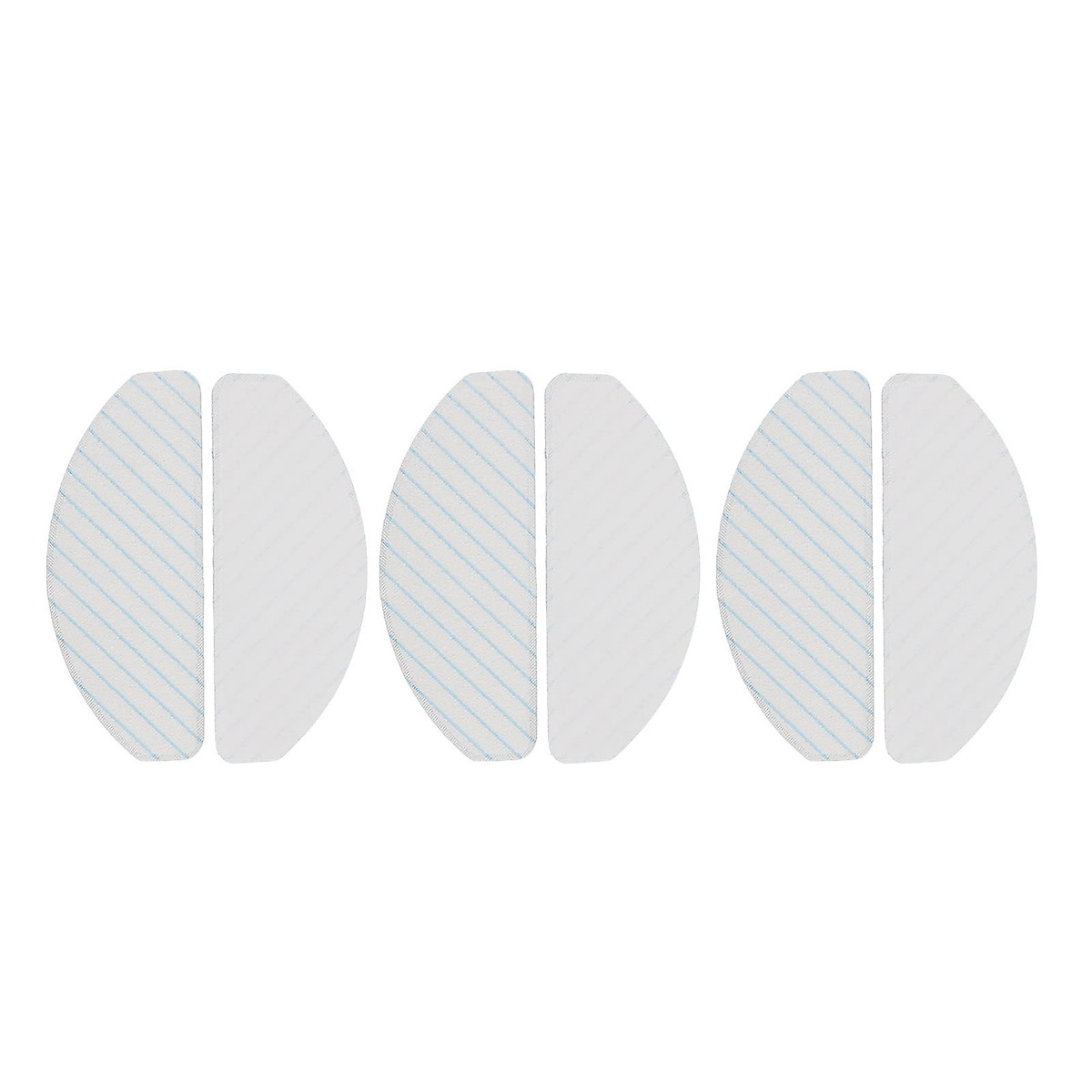 Fdit 6 Pcs Mop Cloth Pads Replacement for Yeedi Vac 2pro Vacuum Cleaner Washable Reusable Mop Cloth Pads Replacement Parts Sweeper Accessories