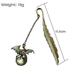 Bookmarks for Women Men,Metal Bookmark for Book Lovers, Luminous Book Marks with Gift Box fit Kids Girls Reading Lovers