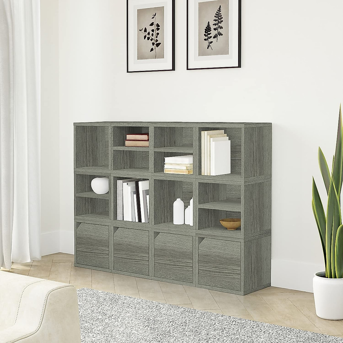 Way Basics Closet Organizer and Storage - Modular Connect Door Cube (Tool-free Assembly)