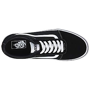 Vans Men's Ward Sneaker, Black Suede Canvas Black White C24, 14