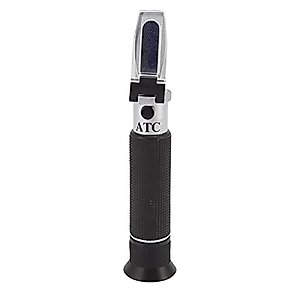 Spirit Alcohol Refractometer, Alcohol Measurement Refractometer Adjustable Eyepiece Calibration Screw 0‑80% Range Accurate Data for Beer Brewing