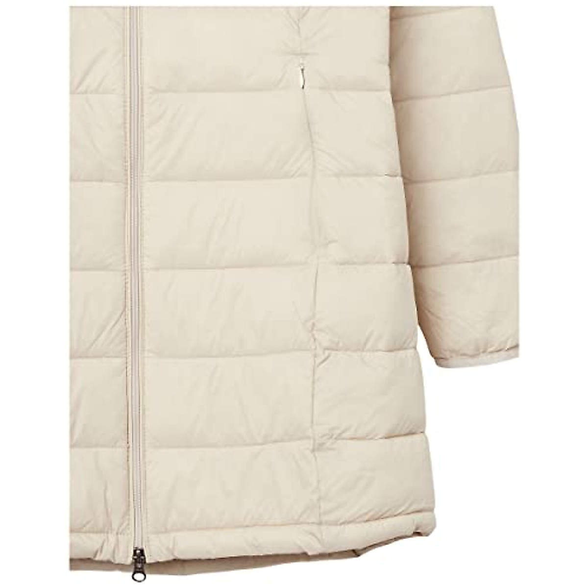 Amazon Essentials Women's Lightweight Water-Resistant Hooded Puffer Coat (Available in Plus Size), Stone, Medium