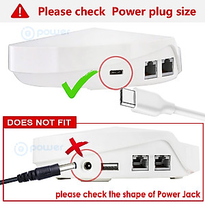 T POWER USB-C Charger for TP-Link Deco M3 M4 M4R M5 M9 Plus Whole Home Mesh WiFi System Ac Dc Adapter Power Supply Cord