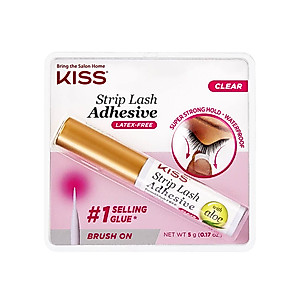 Kiss Products Ever Ez Strip Eyelash Adhesive, Clear, 0.1 Pound