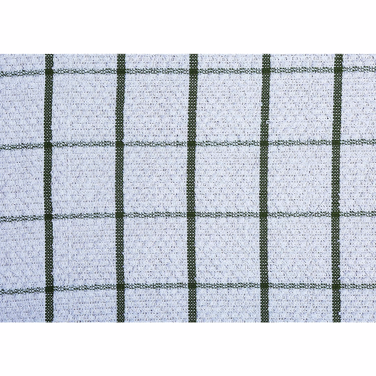 AMOUR INFINI Bundle Pack of 4 Terry Dish Towels + 8 Dish Cloths Ultra Soft and Absorbent Kitchen Towel & Dishcloth Combo (Green)