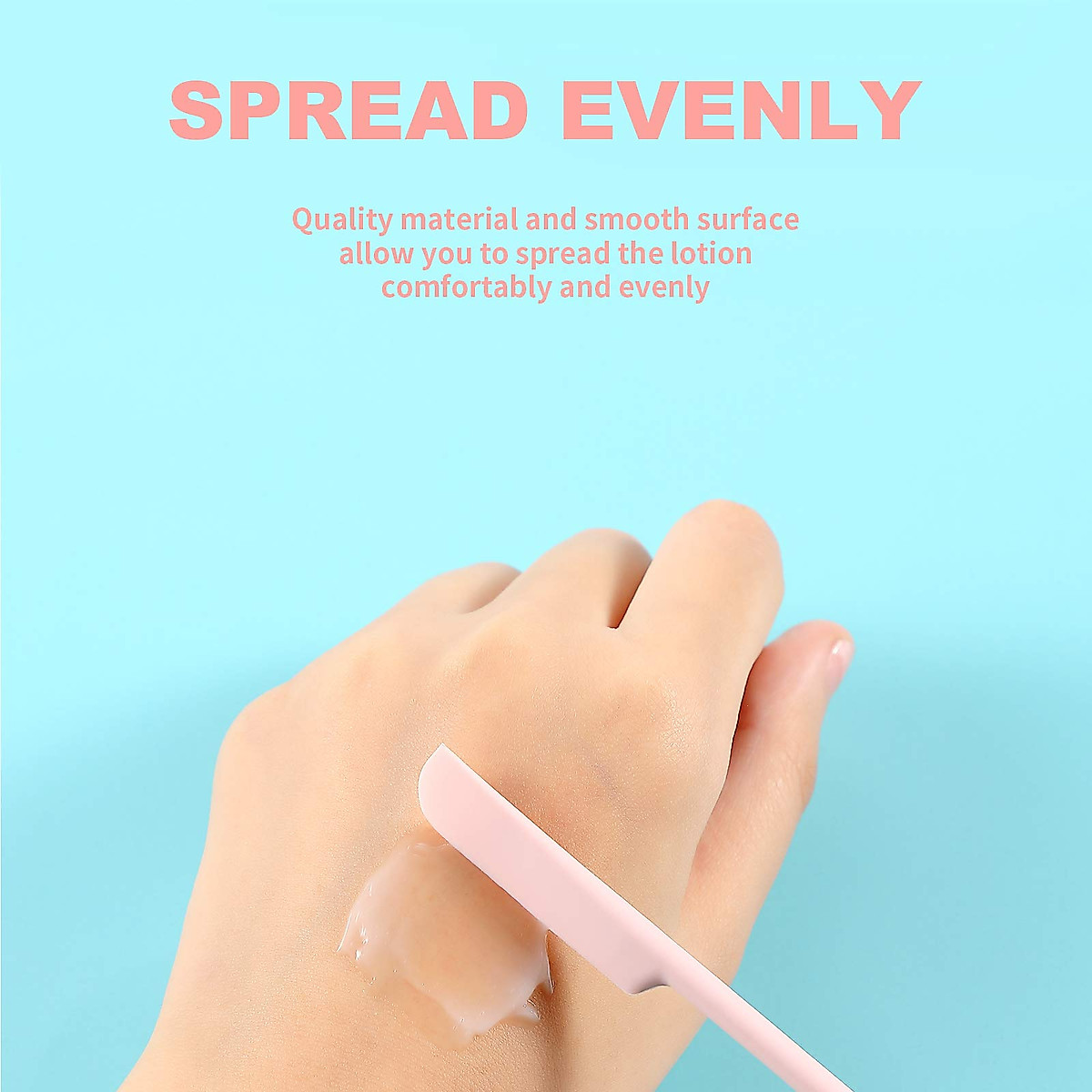 9 Pieces Last 3 Sizes Silicone Spatula for Beauty and Kitchen Makeup Spatula Silicone Bottle Scraper Lotion for Girls and Women (Pink, Purple and Blue)