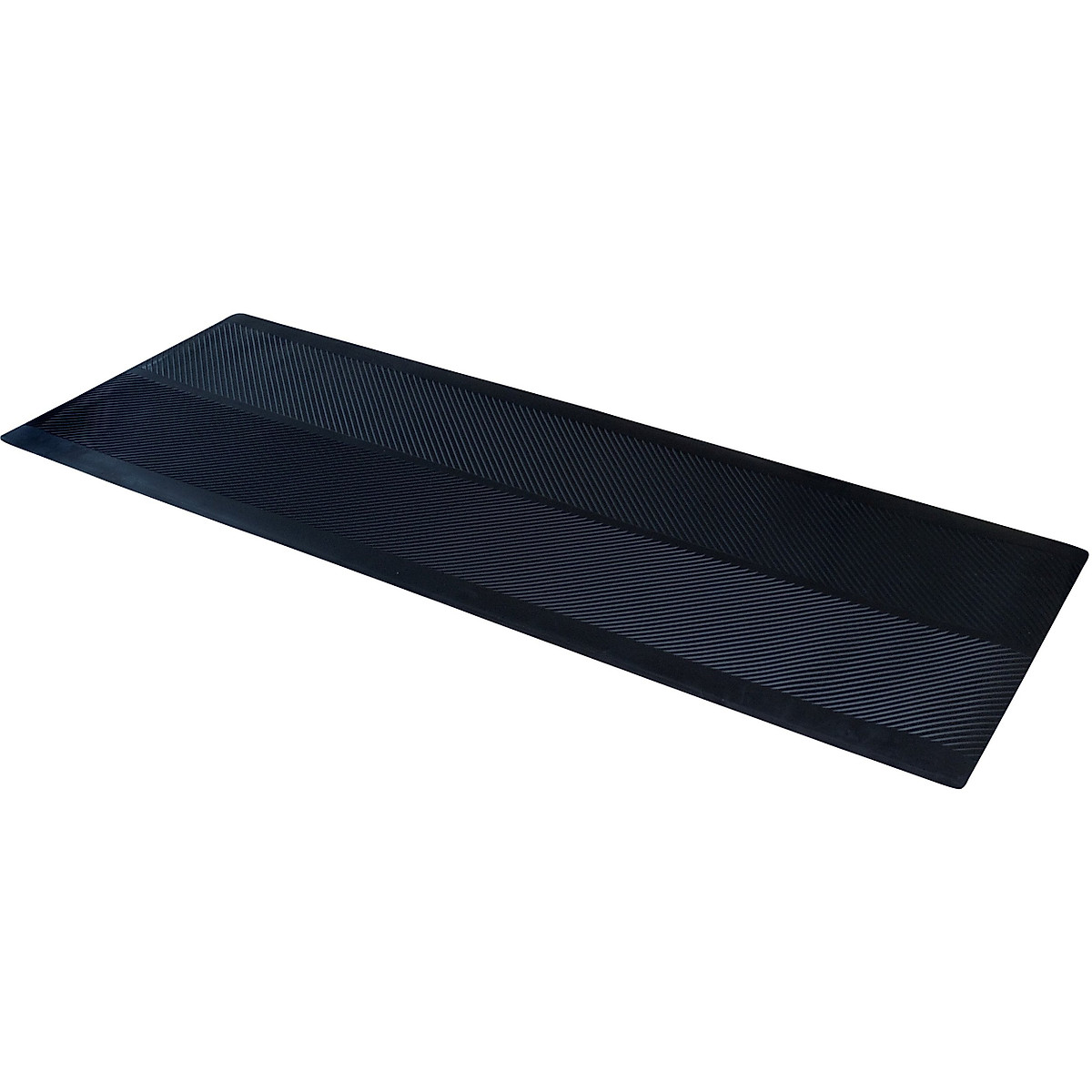 CLIMATEX Indoor/Outdoor Rubber Runner Mat, Door Mat For Floor Protection, 27" X 6', Black (9A-110-27C-6)