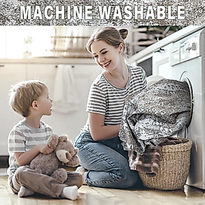 8x10 Area Rugs for Living Room: Large Machine Washable Area Rug with Non Slip Backing Non Shedding Abstract Stain Resistant Carpet for Bedroom Dining Room Nursery Home Office - Beige