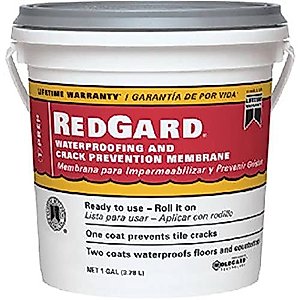 CUSTOM BLDG PRODUCTS LQWAF1-2 Redgard Waterproofing, 1 gal