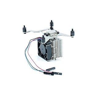 KKSB High-Performance Cooler for Raspberry Pi 4 | 30mm PWM Fan Included | Aluminium Fins