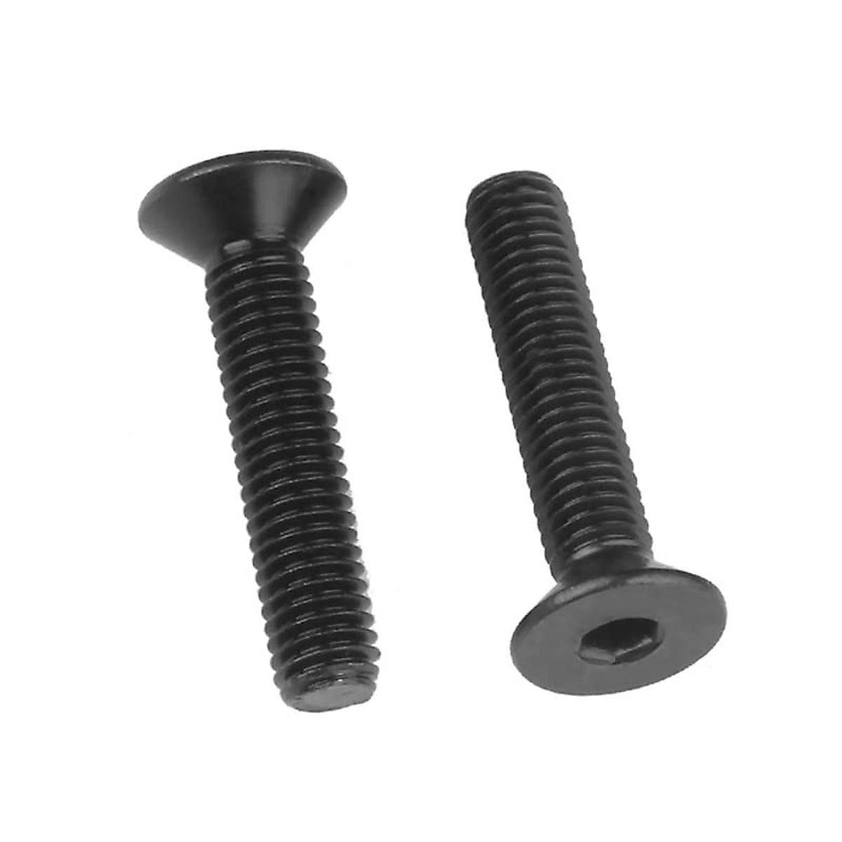 ORANXIN M2 x 4mm 50 Pcs Countersunk Bolts Grade 10.9 Carbon Steel Hex Socket Cap Screw Flat Head Allen Bolts Machine Screws Fasteners