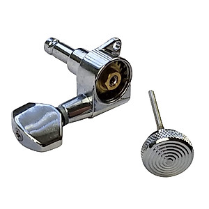Locking Guitar Tuners Chrome 6 In-line 19:1 Machine Heads Tuning Pegs for Fender Stratocaster/Telecaster