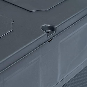 Festnight Garden Storage Box Lockable Garden Container Cabinet Toolbox for Patio Outdoor Furniture 84.5 gal Anthracite