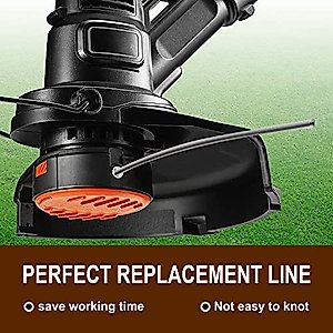 String Trimmer Line（0.080 inches x 403 foot）Premium Nylon Round Trimmer Spool Line For Worx，Grass Cutter Machine，Electric String Trimmers，Hus-qvarna, Ryobi, Echo, Weed Eater, Craftsman