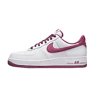 Nike Men's Air Force 1 '07 White/Light Bordeaux-White (DH7561 101) - 8.5