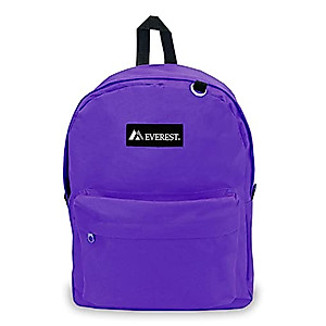Everest Classic Backpack, Dark Purple, One Size