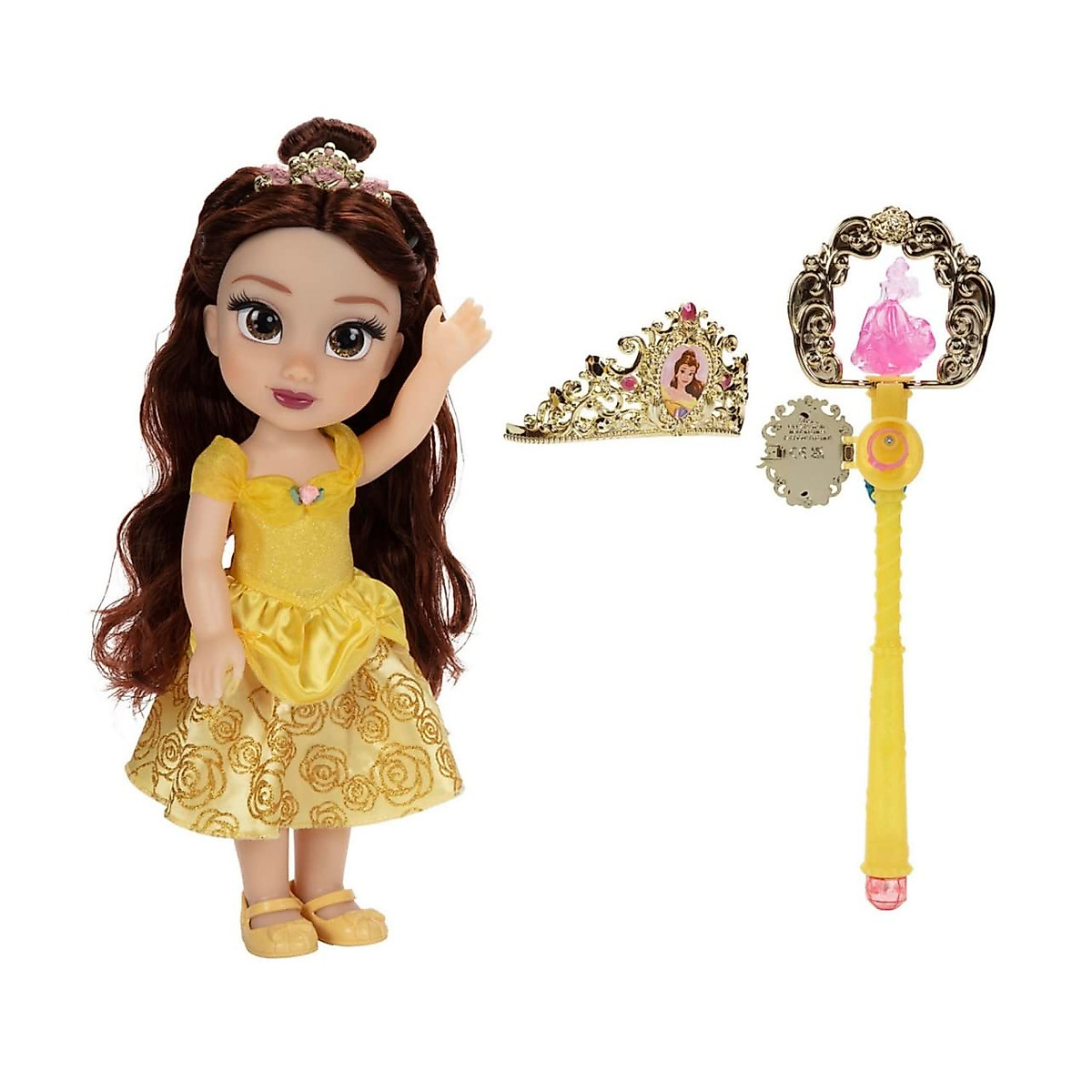 Disney Jakks Pacific Princess Share with Me Belle Toddler Doll with Child-Sized Accessories